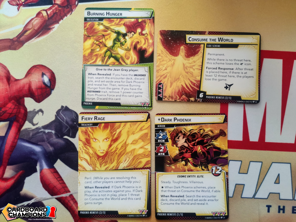 Phoenix Review and Aspect Pairings - Marvel Champions - Cardboard Champions