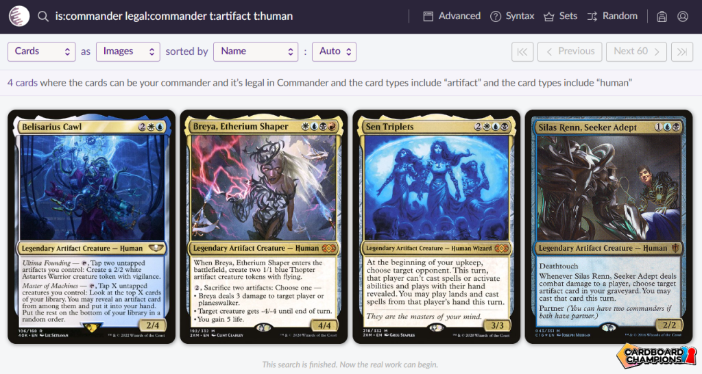 Finding Your Next Magic: The Gathering Commander with Scryfall ...